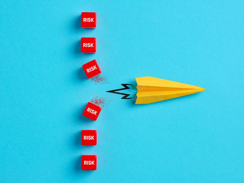 Risk Taking and Conquering Risky Obstacles Concept Stock Photo - Image ...