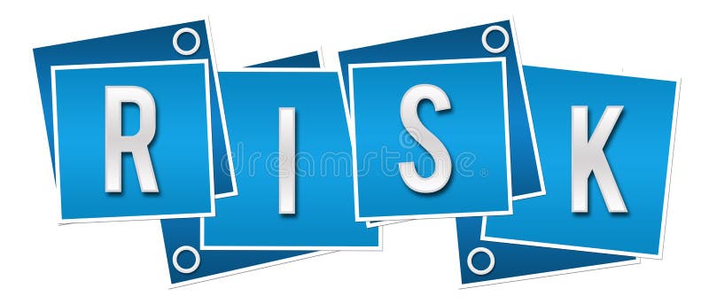 Risk Blue Squares Rings stock illustration. Illustration of plan ...