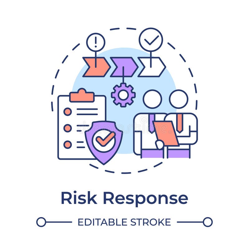 Risk treatment checklist stock illustration. Illustration of checklist ...