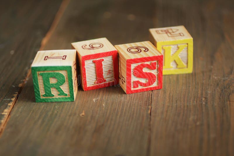 Risk wood blocks stock photo. Image of design, communication - 23498280