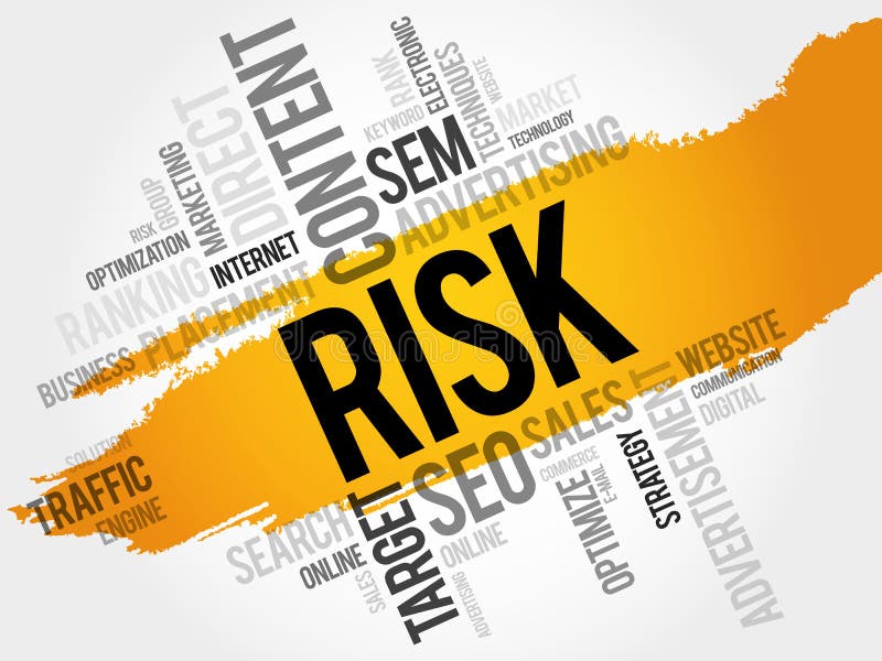 RISK word cloud stock illustration. Illustration of management - 200188097