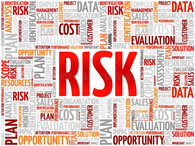 RISK word cloud stock illustration. Illustration of succeed - 207111629