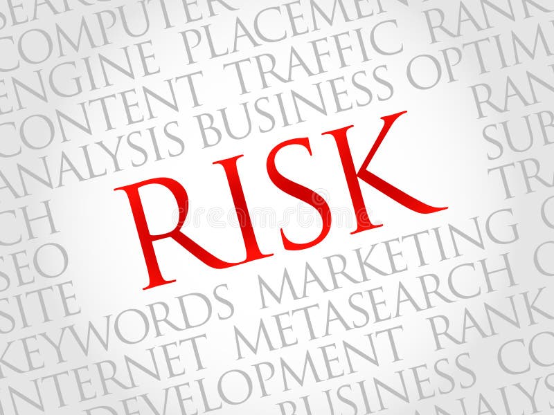 RISK word cloud stock illustration. Illustration of management - 200188097