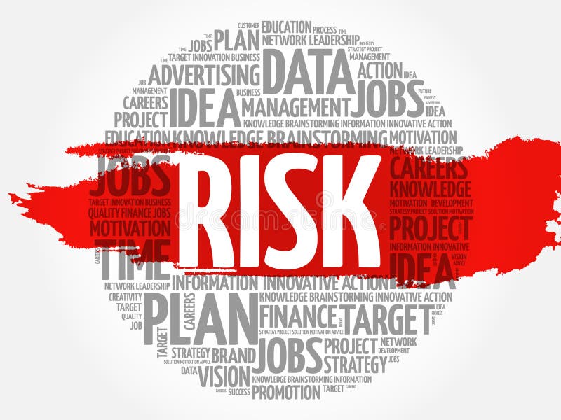 RISK word cloud stock illustration. Illustration of choose - 206567423