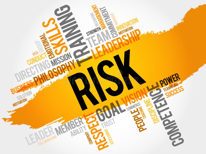 RISK word cloud stock illustration. Illustration of financial - 199965208