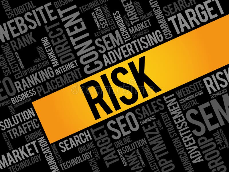 RISK word cloud stock illustration. Illustration of concept - 200062046