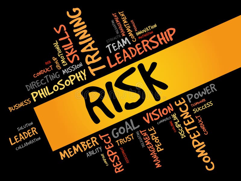 RISK word cloud stock illustration. Illustration of assessment - 206030926