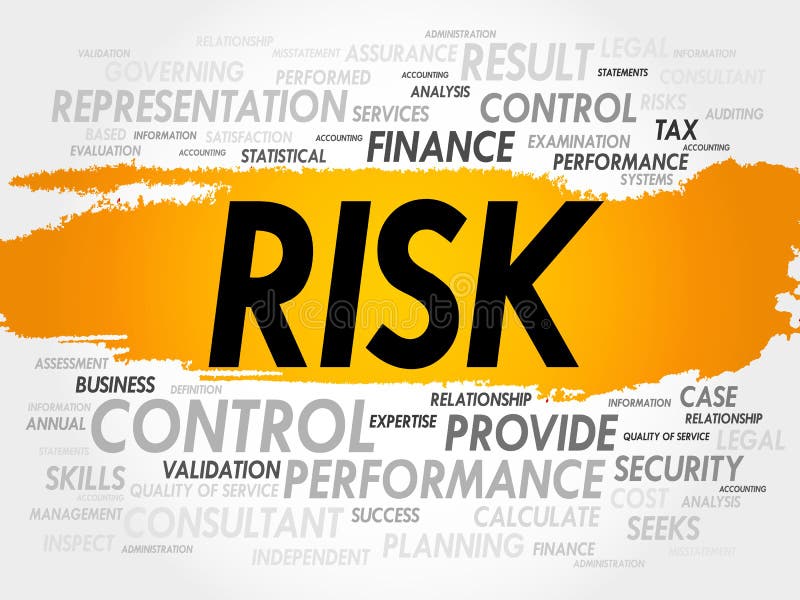 RISK word cloud stock illustration. Illustration of rewarding - 200227629