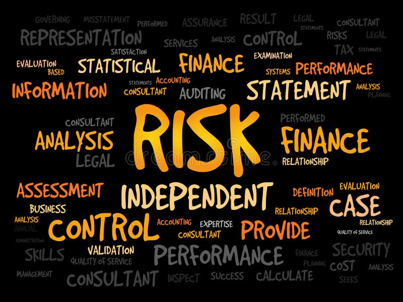 RISK word cloud stock illustration. Illustration of negative - 200395888