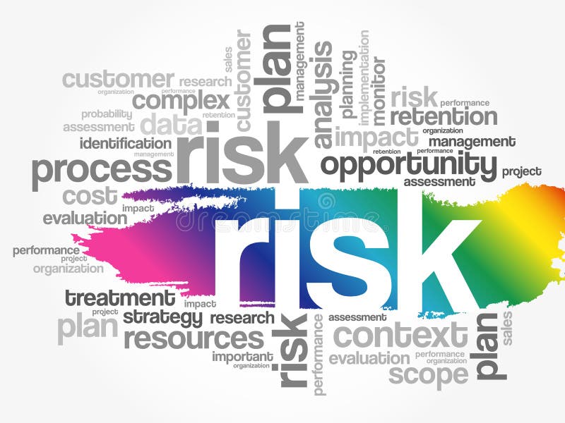 RISK word cloud stock illustration. Illustration of graphic - 200880274