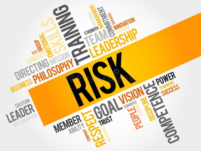RISK word cloud stock illustration. Illustration of management - 200188097