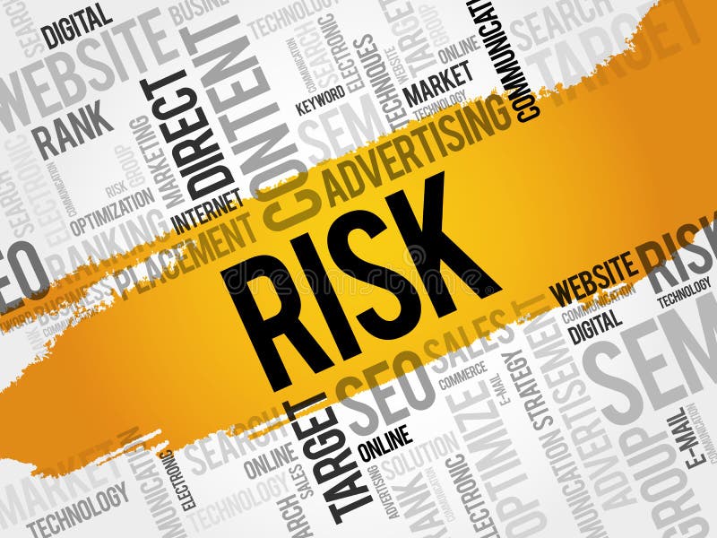 RISK word cloud stock illustration. Illustration of investment - 202274442