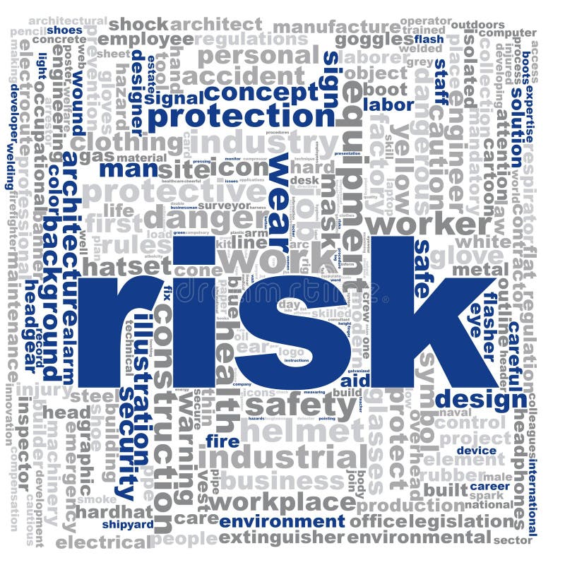 Risk word with arrow stock illustration. Illustration of arrow - 44878984