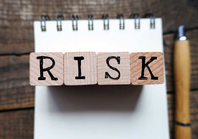 RISK Word Composed of Wooden Blocks Stock Photo - Image of security ...