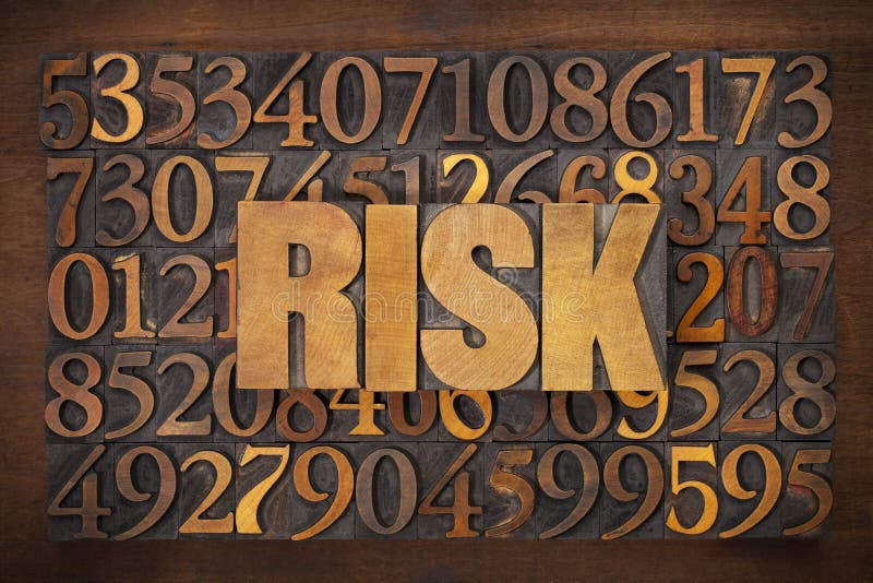 Risk word in wood type stock image. Image of isolated - 37686865