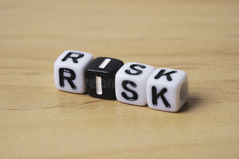 Risk Wording on White and Back Cube for Risk Assessment Management ...