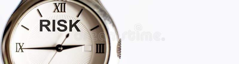 RISK Work Text.Business Times Concept People Walking Overlay with Time ...