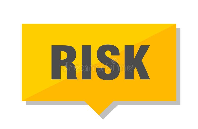 Risk price tag stock vector. Illustration of template - 117561813