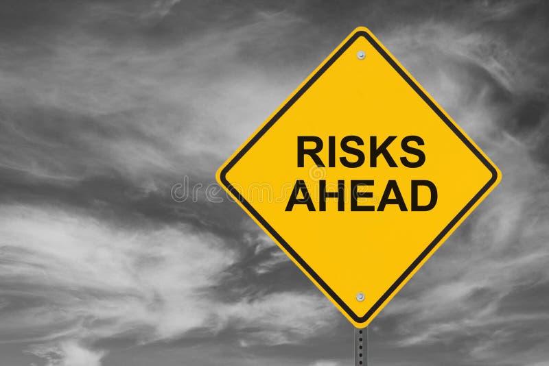 Risks Ahead Road Sign stock image. Image of assistance - 22267927