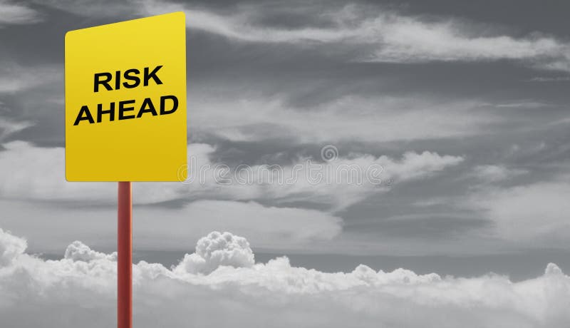 Risks Ahead Road Sign stock image. Image of assistance - 22267927