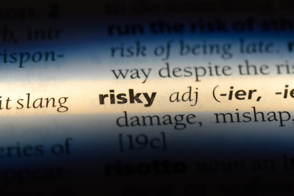 Risky stock photo. Image of dictionary, definition, writing - 126614956