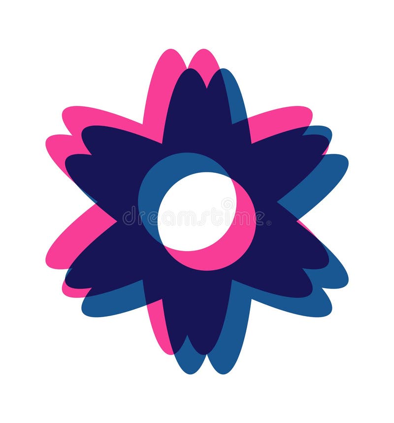 Riso Flower Form Creative Geometry Stock Vector - Illustration of ...