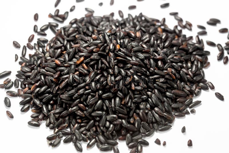 Riso nero fotografia stock. Immagine di commestibile - 117483844