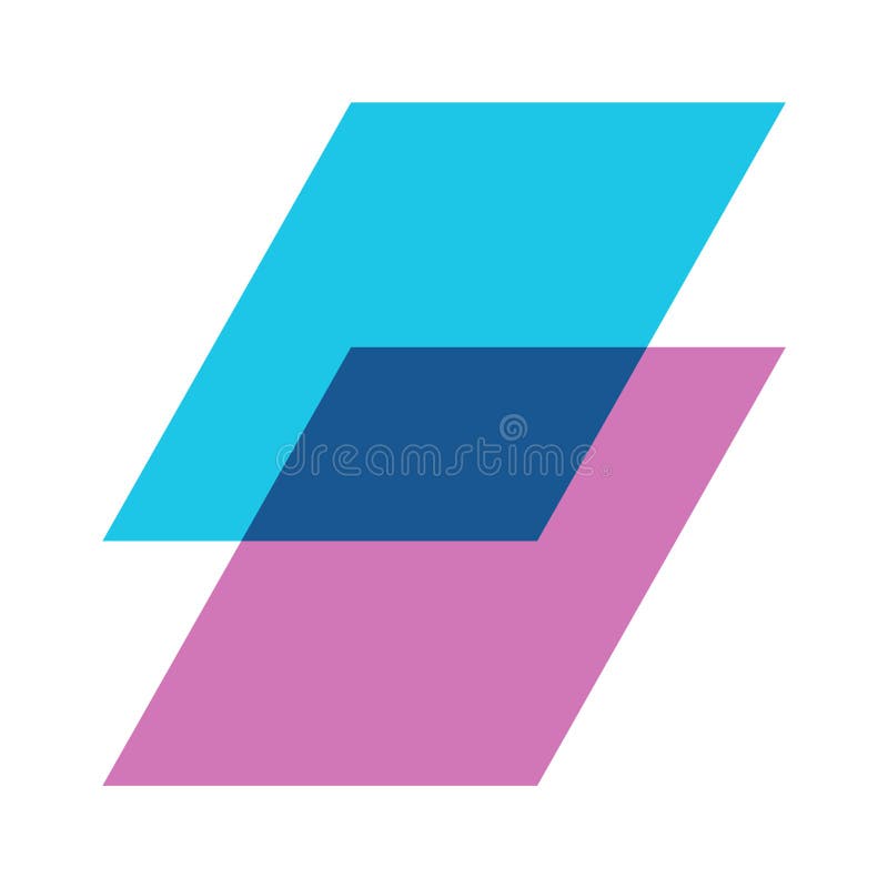 Risograph Parallelogram Geometric Glitch Effect Stock Vector - Illustration of risograph ...