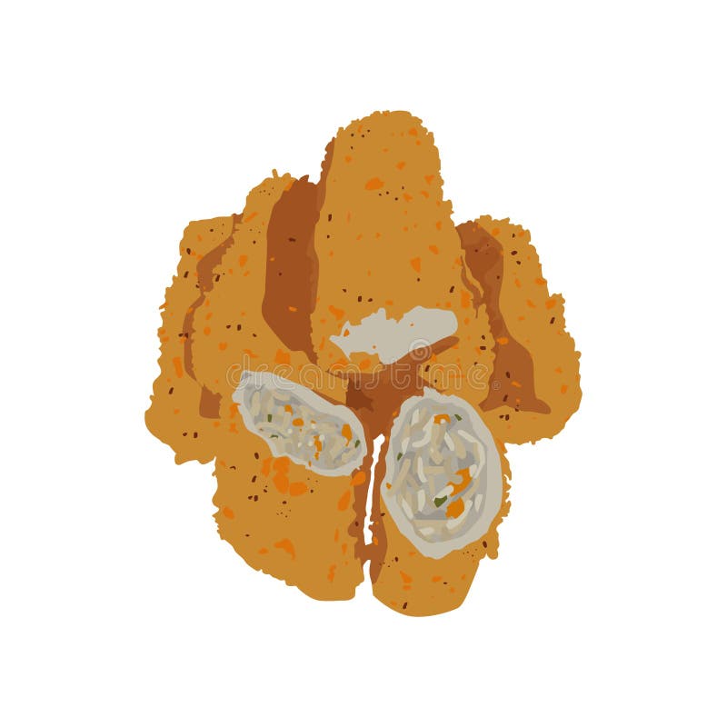 Risol Indonesian Food Design Vector Stock Vector - Illustration of ...