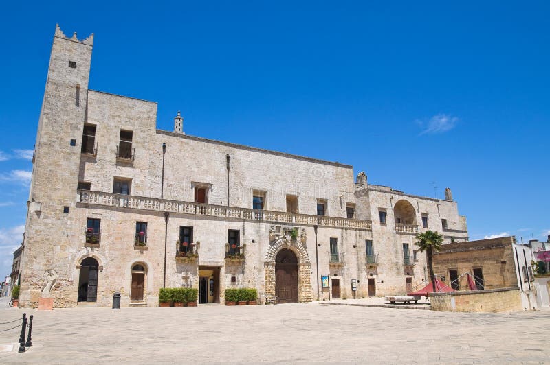 Risolo Palace. Specchia. Puglia. Italy. Stock Photo - Image of century ...