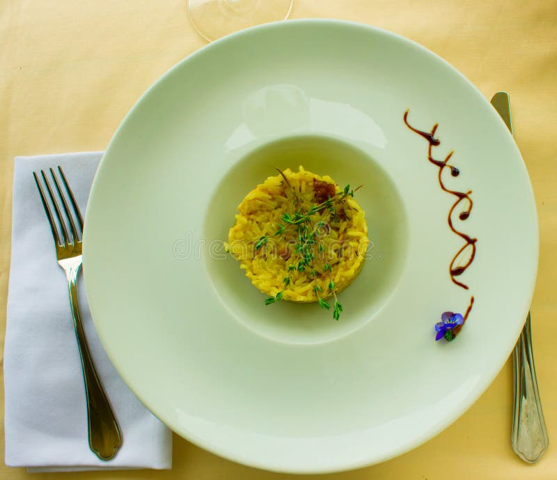 Risotto stock photo. Image of diet, white, served, plate - 20824552