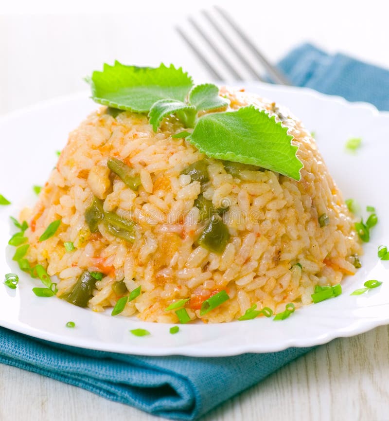 Risotto stock image. Image of lamb, fresh, meat, delicious - 26102269