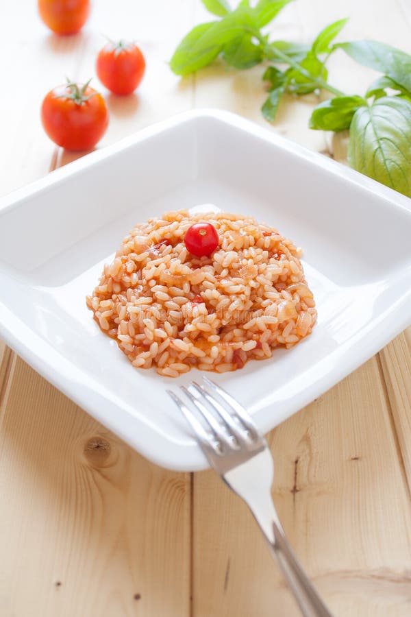 Risotto al pomodoro stock photo. Image of italian, taste - 26106006