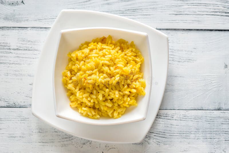 Risotto alla Milanese stock photo. Image of aromatic - 89344184