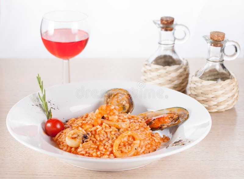 Risotto stock photo. Image of food, wooden, risotto, restorant - 44701608