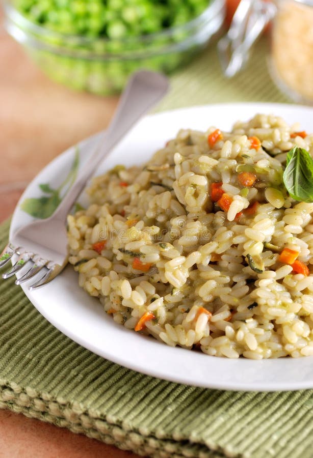 Risotto with Assorted Vegetables Stock Image - Image of italy, gourmet ...