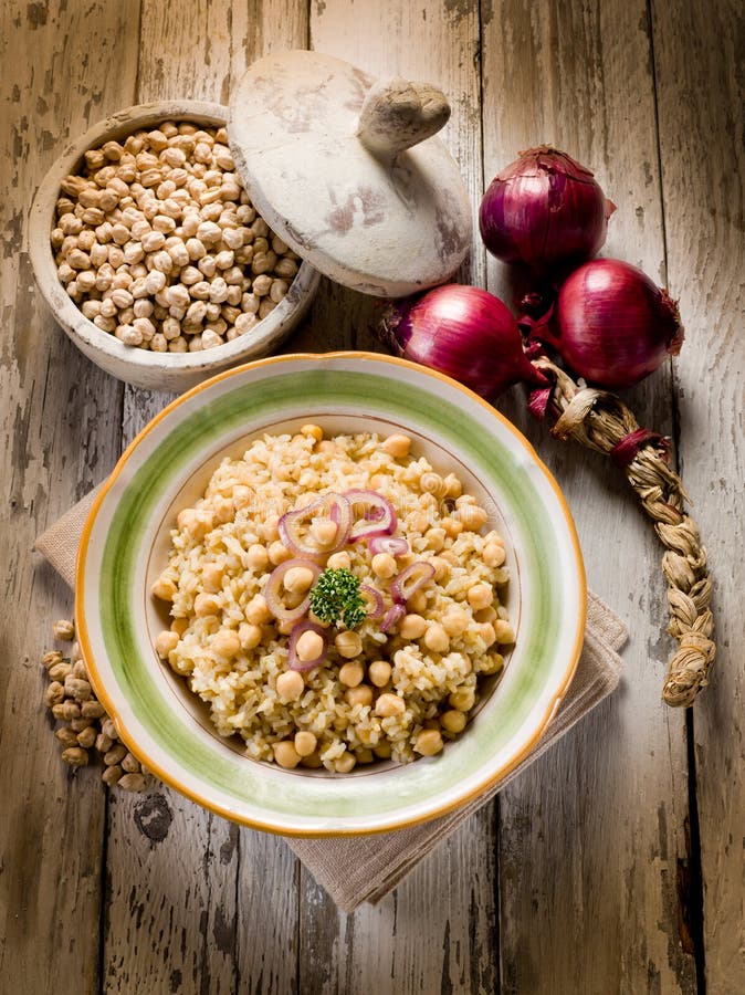 Risotto with chickpeas stock photo. Image of muslim, ingredient - 23775248