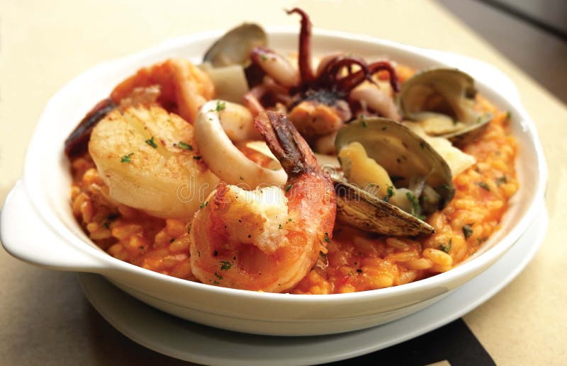 Risotto stock image. Image of plate, gourmet, close, cooking - 82861187