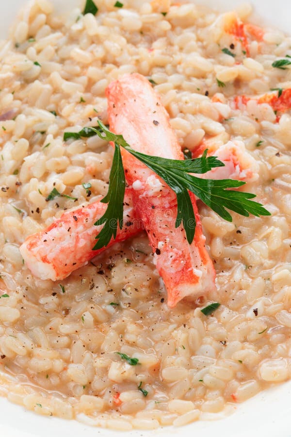 Risotto with crab stock image. Image of risotto, tasty - 41014173
