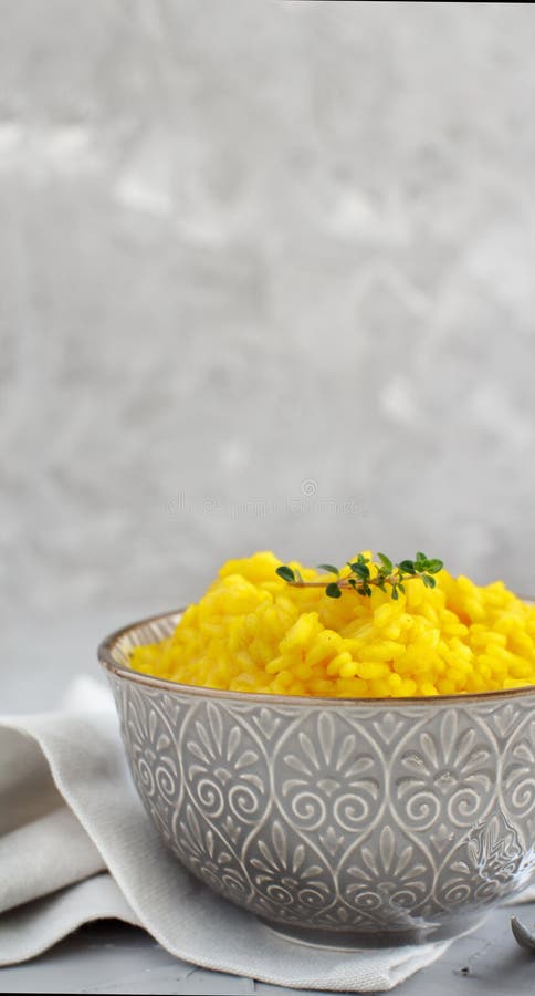 Risotto with curcuma stock image. Image of healthy, indian - 106281717
