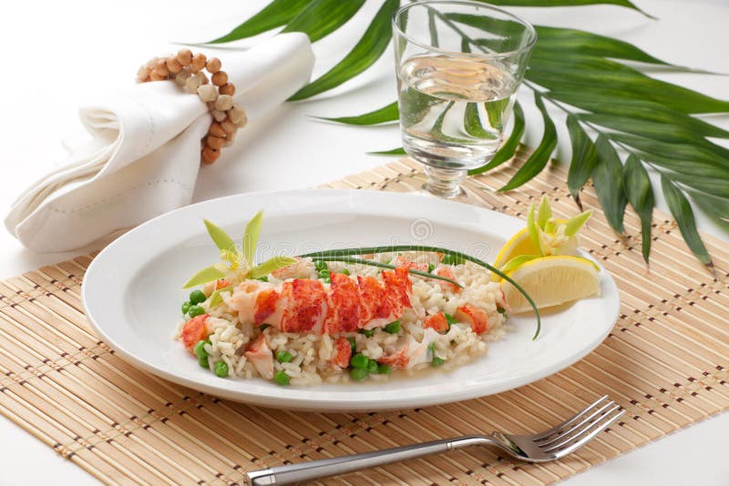 Risotto di aragosta fotografia stock. Immagine di squisito - 223298056