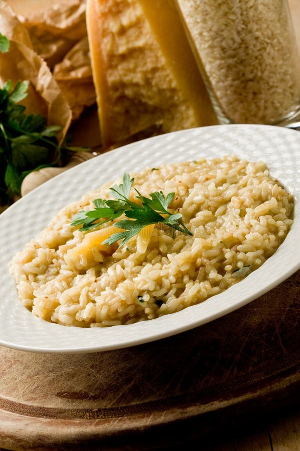 Risotto with Grana Parmesan Cheese Stock Image - Image of grana ...