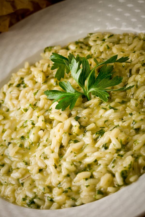 Risotto with Herbs stock image. Image of cereals, cherry - 21044821