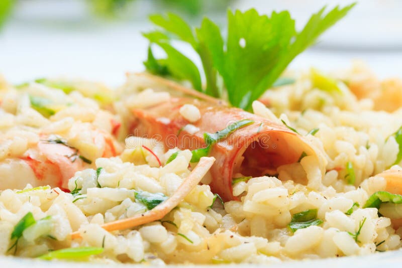 Delicious sea food risotto stock image. Image of gourmet - 38381299