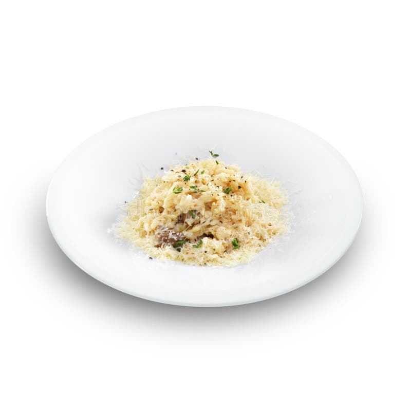 Risotto Rice Cooked Broth Sprinkled Cheese Stock Photos - Free ...