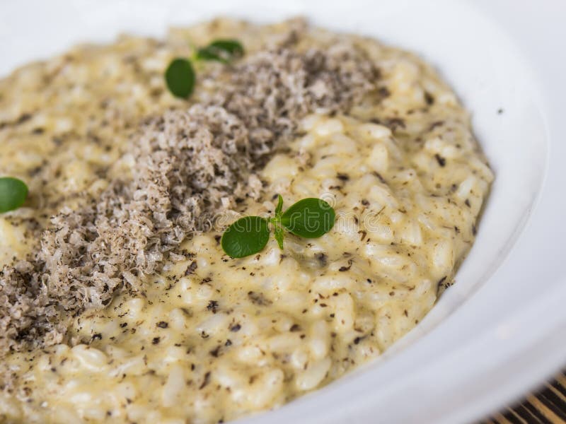 Risotto rice stock image. Image of meat, sauce, truffle - 79479777