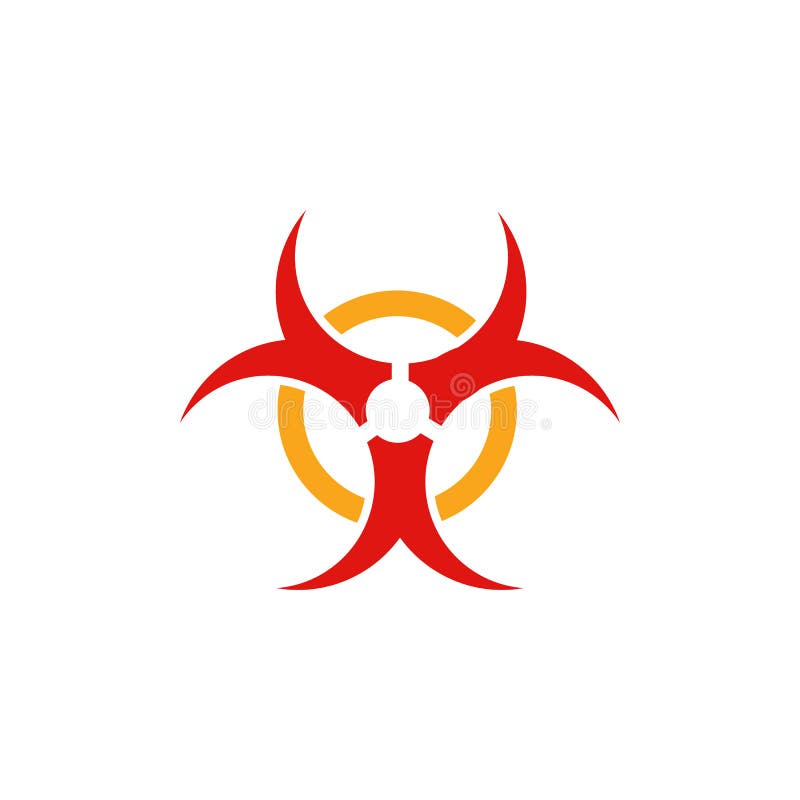 Risque Chimique Logo Icon Design Illustration de Vecteur - Illustration ...