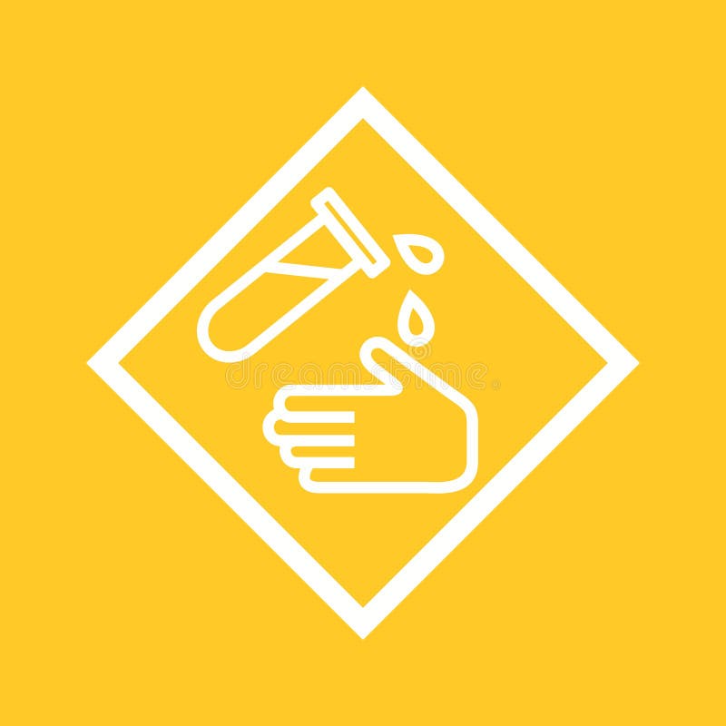 Risque corrosif illustration de vecteur. Illustration du vecteur - 79576747