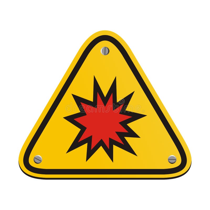 Risque D'explosion - Signe De Triangle Illustration Stock ...