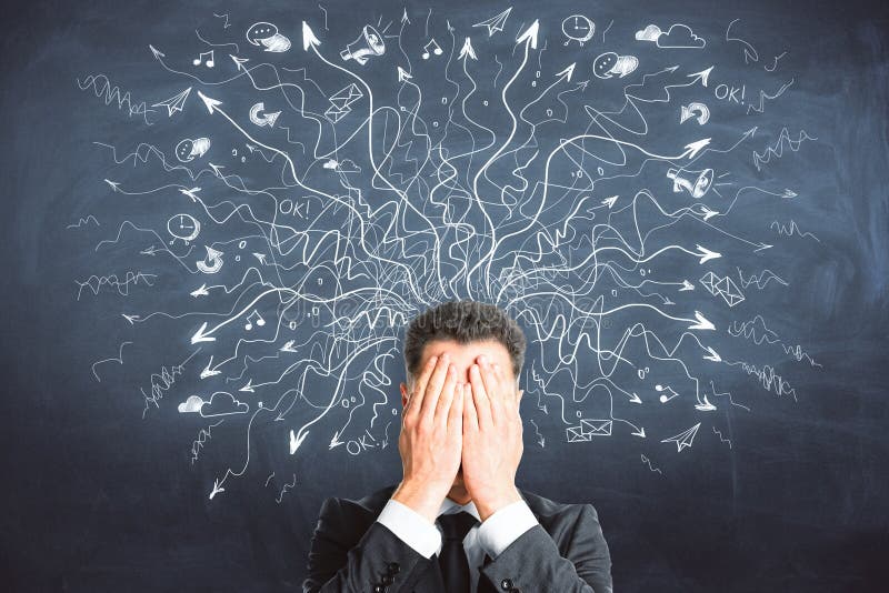 Risque Et Concept De Confusion Photo stock - Image du chaos, dessiné ...